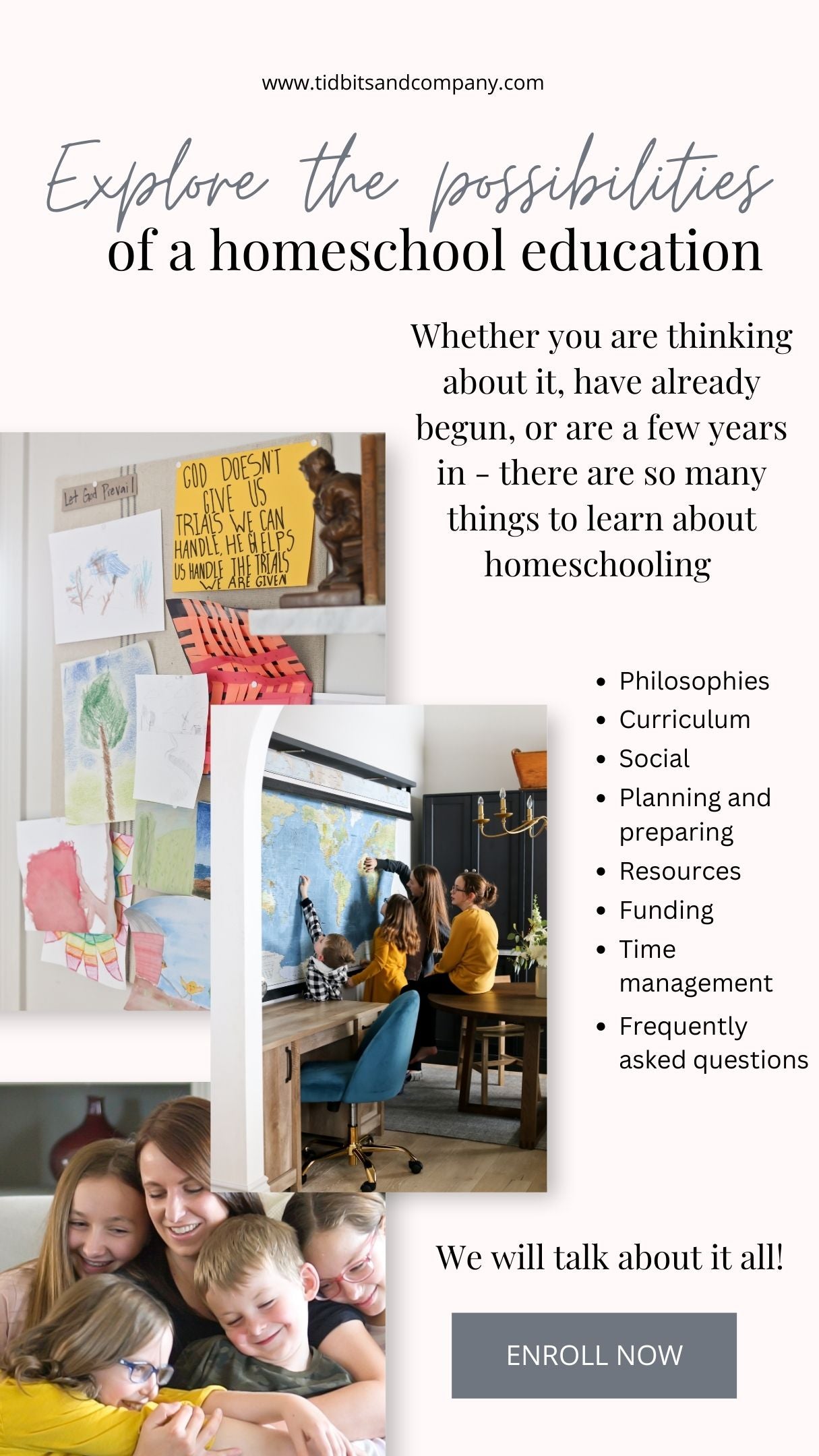 Homeschool Exploration Class – TIDBITS & Company