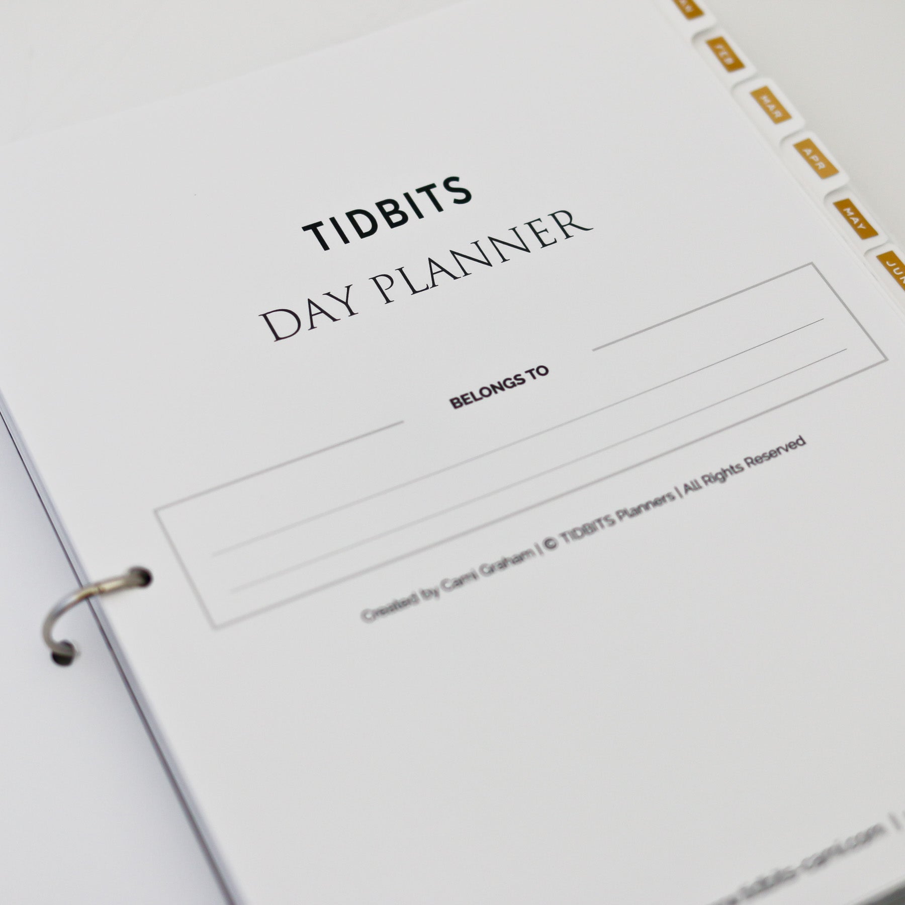 Undated Monday Start Printable Planner – TIDBITS & Company